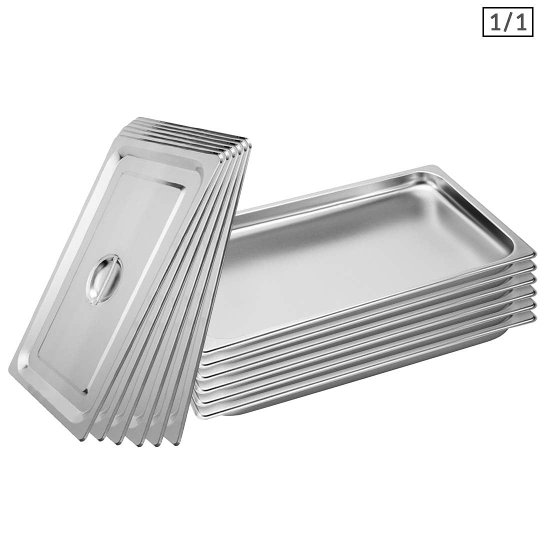 SOGA 6X Gastronorm GN Pan Full Size 1/1 GN Pan 2cm Deep Stainless Stee
