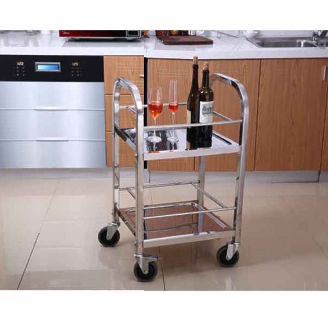 Stainless Steel Service Food Cart – Simple Mart Home Essentials