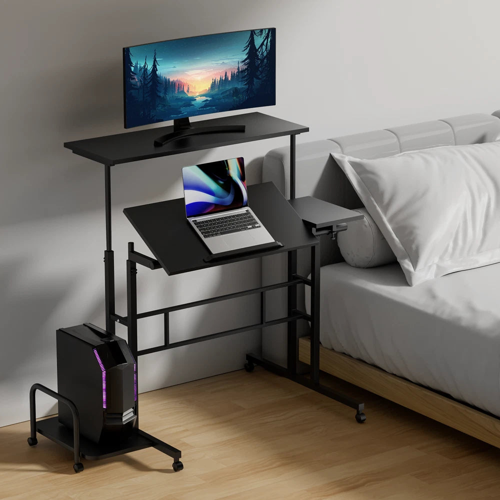 Mobile Lifting Computer Desk – Simple Mart Home Essentials